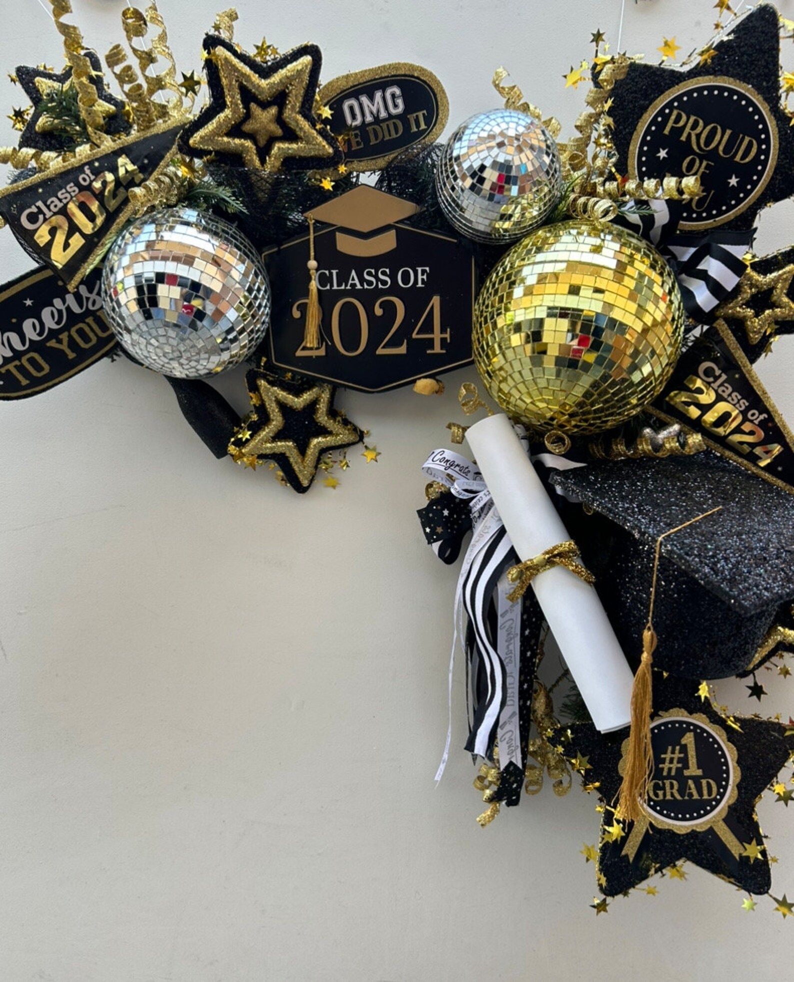 Graduation Corner Swag Garland • Graduation Decor • 2024 Grad • Grad ...