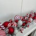 Christmas Garland • Christmas Mantle • Red & White Christmas Decor ...