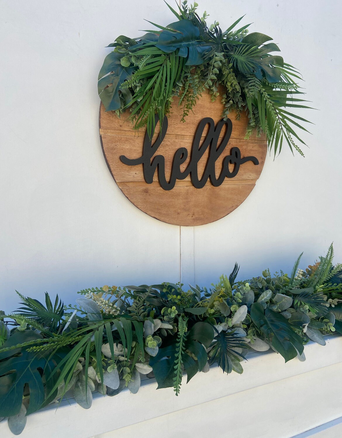 Greenery Garland • Spring Decor for Fireplaces • Nature Green ...