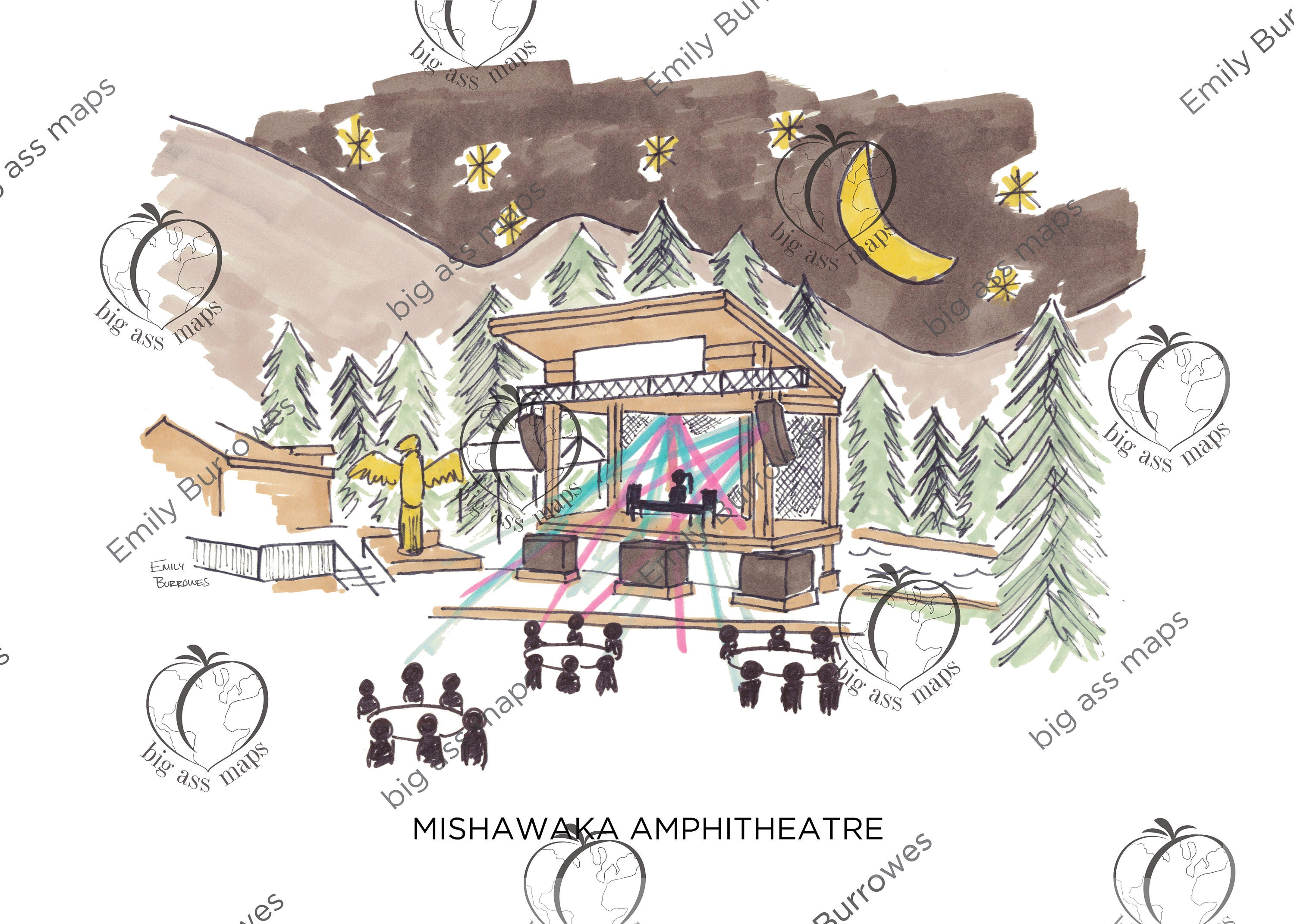 Mishawaka Amphitheatre (bellvue, CO) Print - Etsy