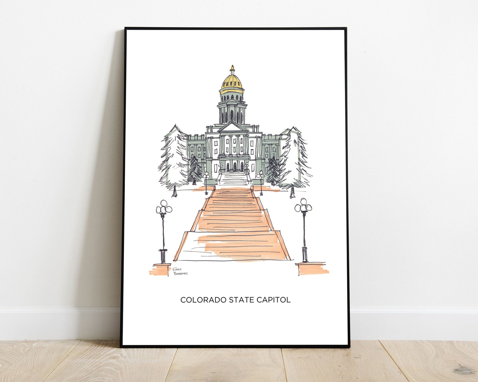 Colorado State Capitol Print - Etsy Denmark