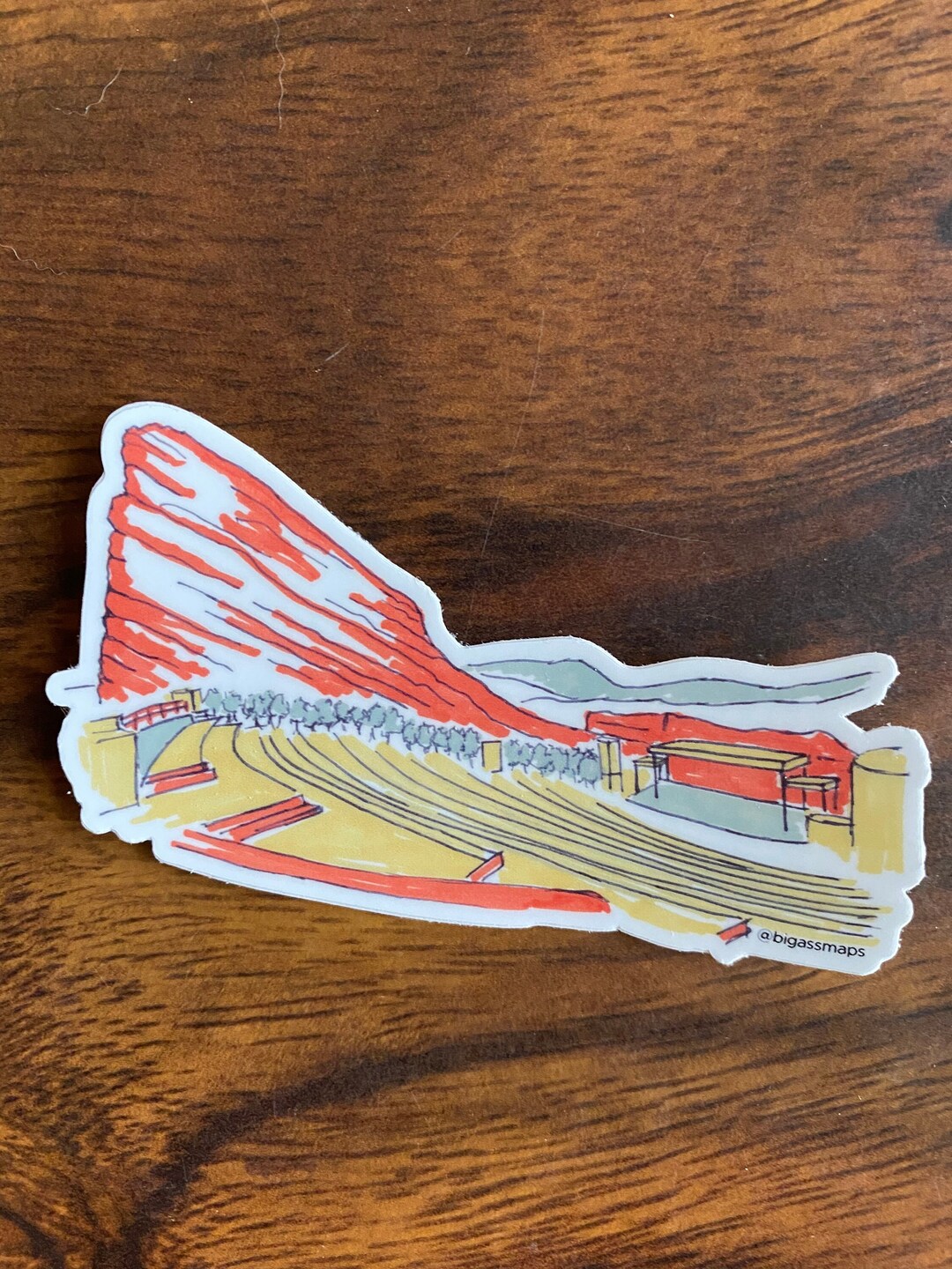 Red Rocks Amphitheatre Sticker - Etsy