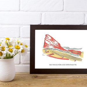 Red Rocks Park and Amphitheatre Print - Etsy