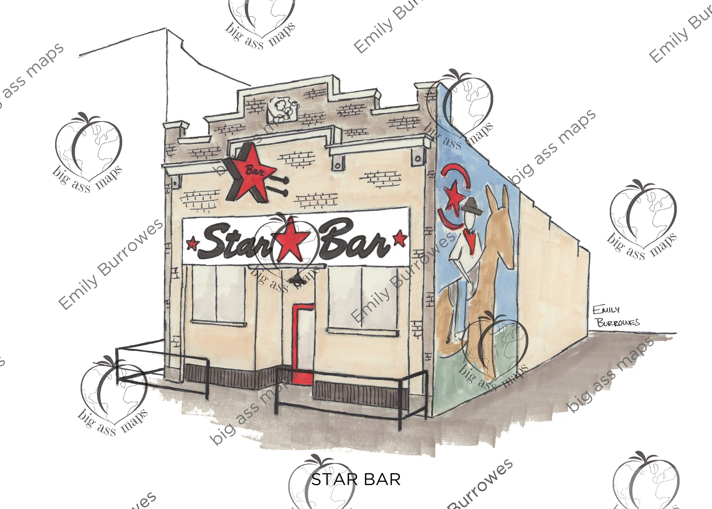 Star Bar denver Print - Etsy