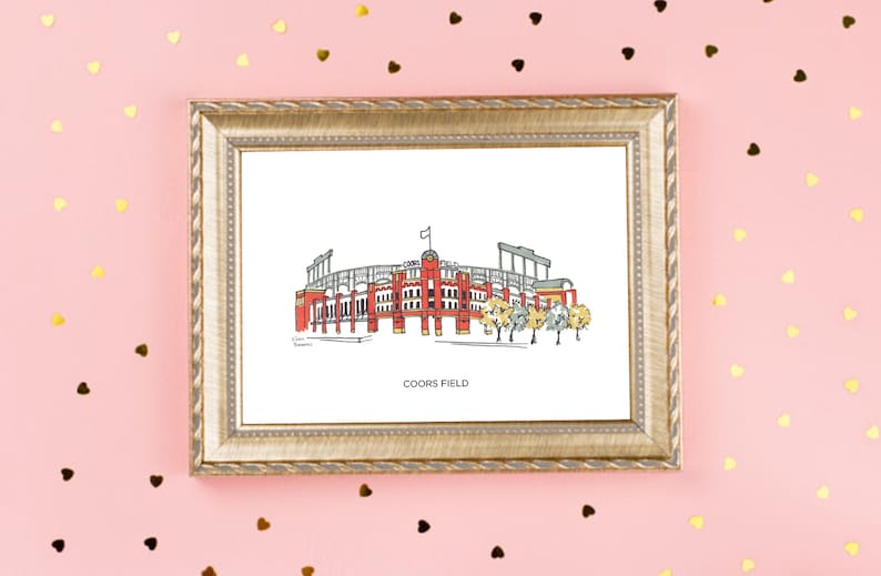 Coors Field (denver) Print - Etsy