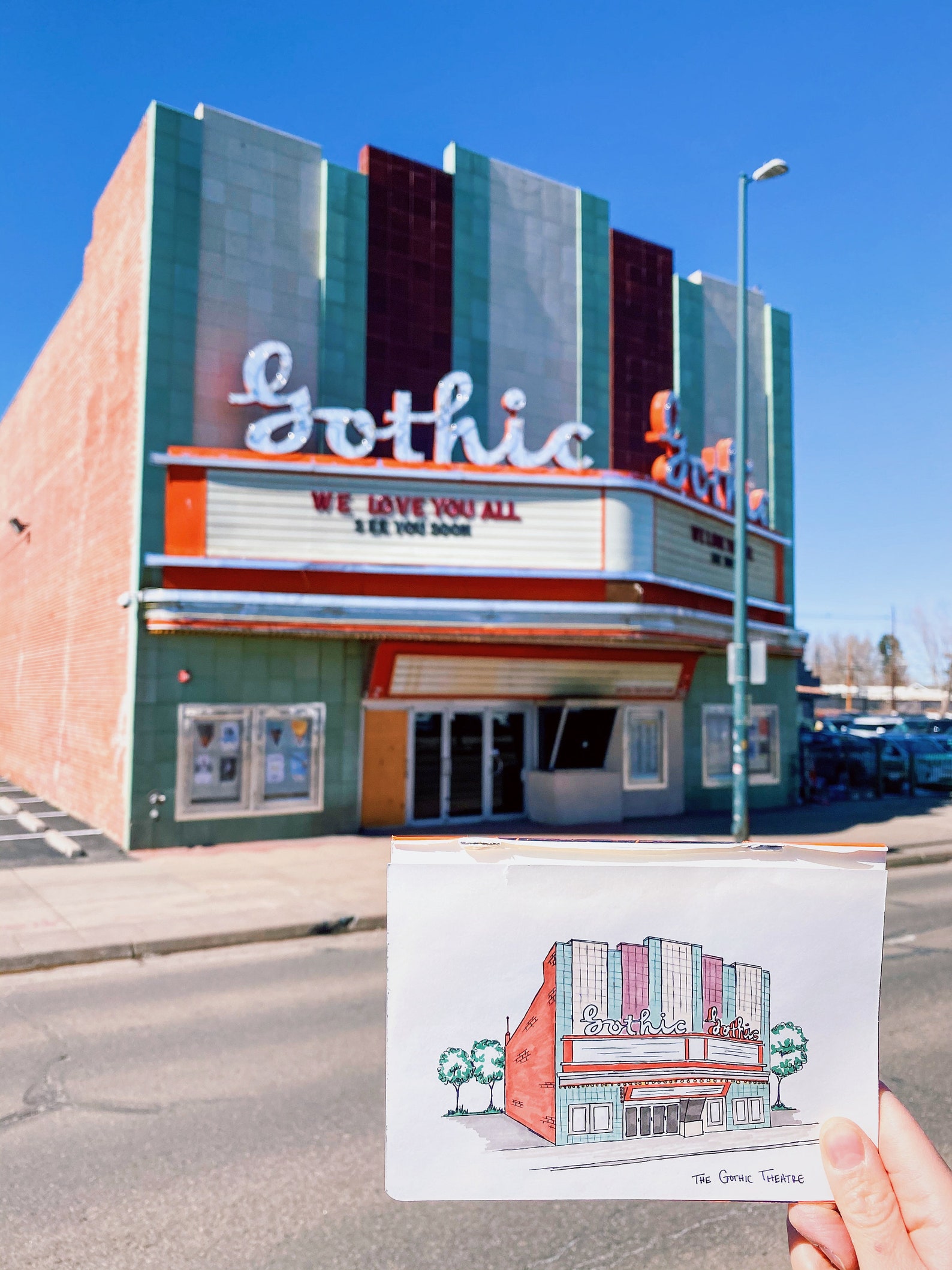 Gothic Theatre englewood Print - Etsy
