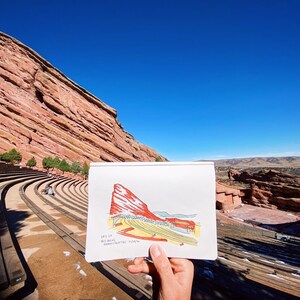 Red Rocks Park and Amphitheatre Print - Etsy