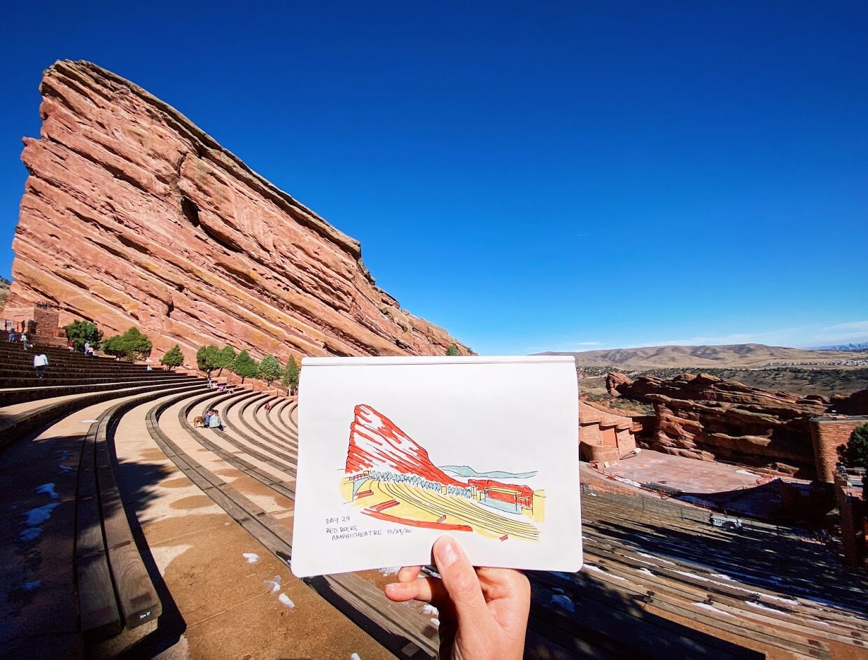 Red Rocks Park and Amphitheatre Print - Etsy