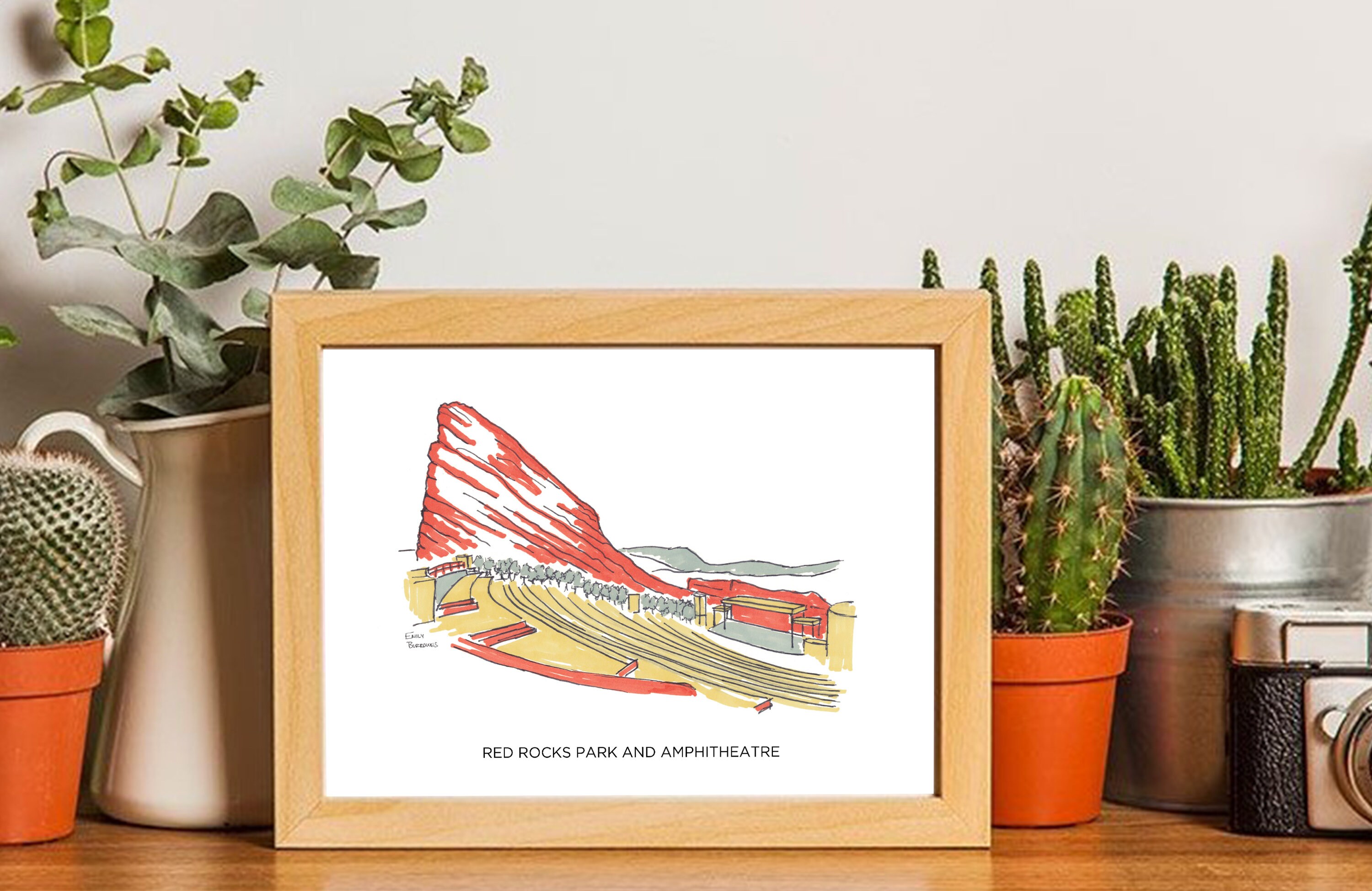 Red Rocks Park and Amphitheatre Print - Etsy