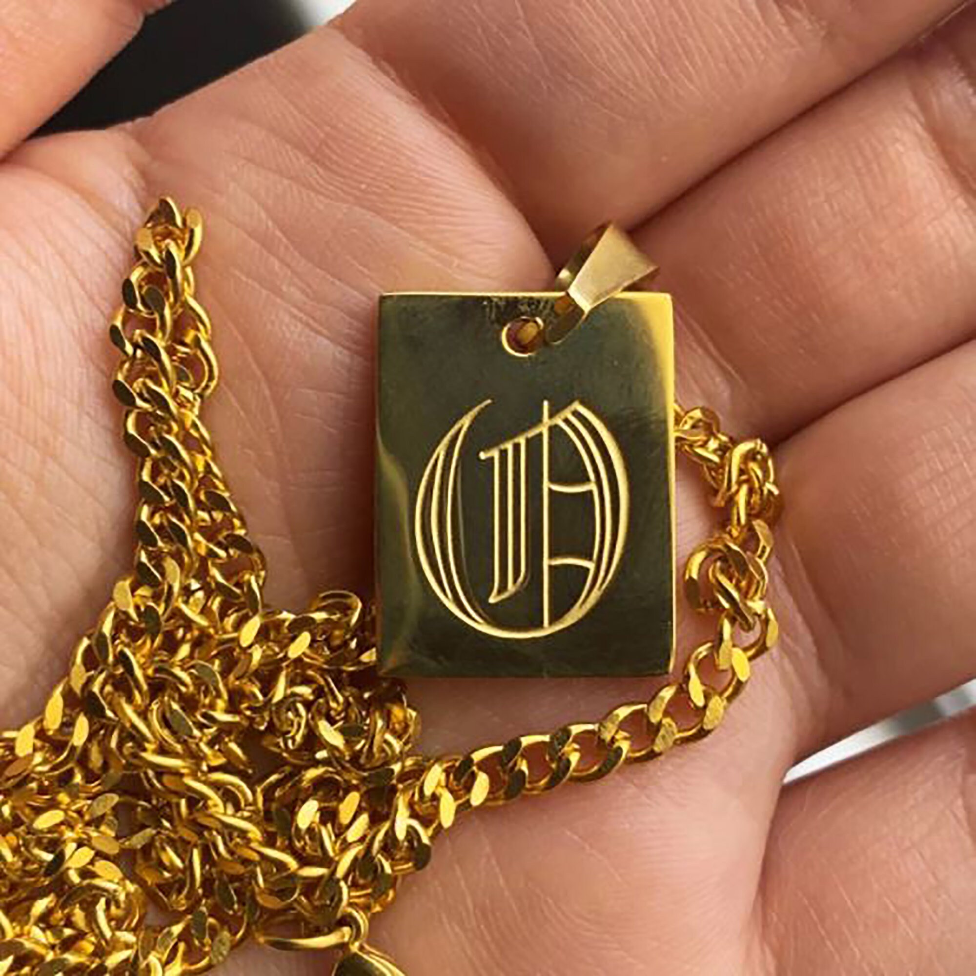 A-Z Letter Gold Chain Fashion Aesthetic Jewelry Initial | Etsy