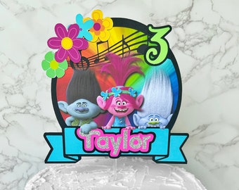 Cake Topper Trolls Birthday Party Cake Toppers Only DIGITAL DOWNLOAD ...