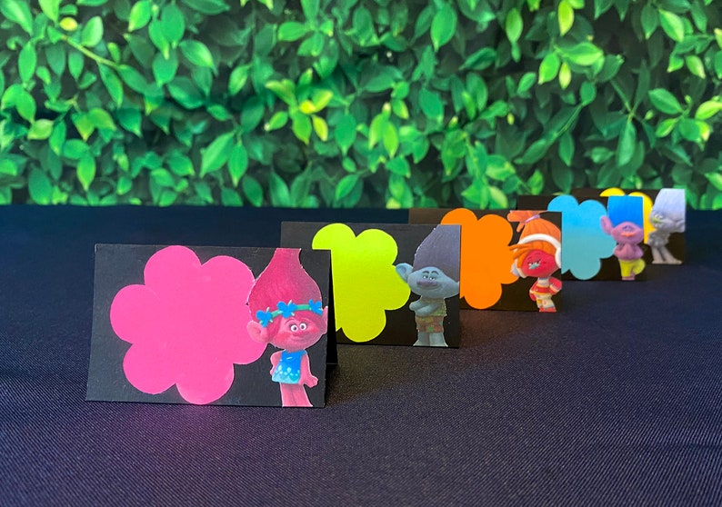 Trolls Food Labels Trolls Place Card Trolls Tent Card | Etsy