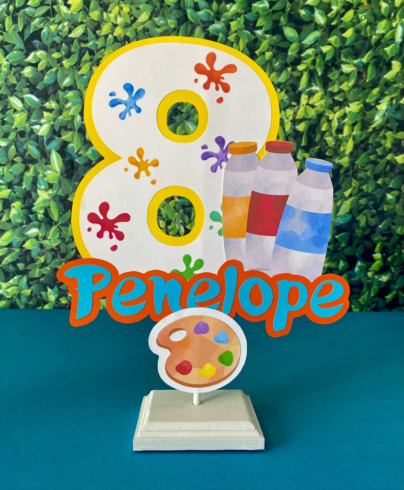 Art Party Centerpiece Art Party Table Decor Art Party - Etsy