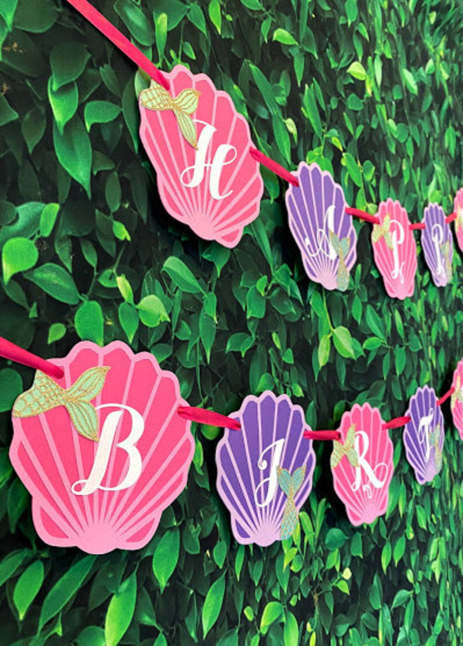 Mermaid Birthday Party Banner Mermaid Birthday Banner | Etsy