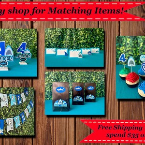 Shark Food Labels, Shark Place Cards, Shark Tent Cards, Shark Labels ...