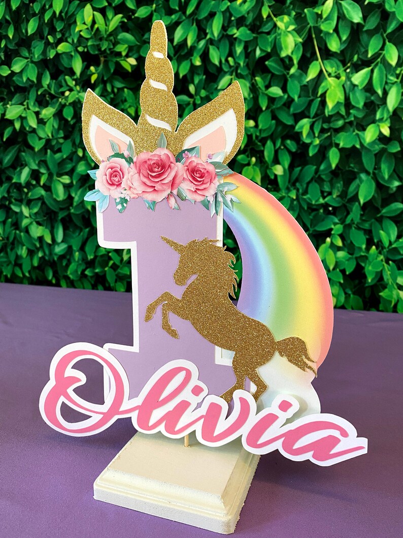 Unicorn Centerpiece Unicorn Table Decoration Custom Unicorn - Etsy
