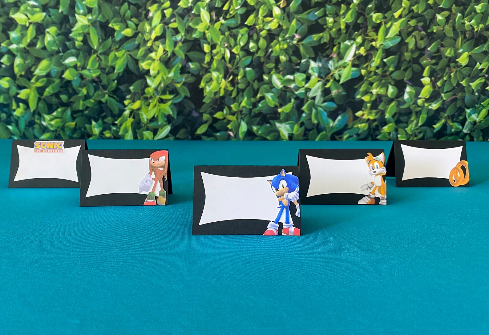 Sonic the Hedgehog Food Labels Sonic Place Cards Sonic Tent - Etsy