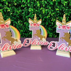 Unicorn Centerpiece Unicorn Table Decoration Custom Unicorn - Etsy