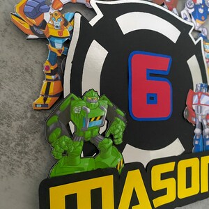Transformers Cake Topper, Rescue Bots Cake Topper, Transformers ...