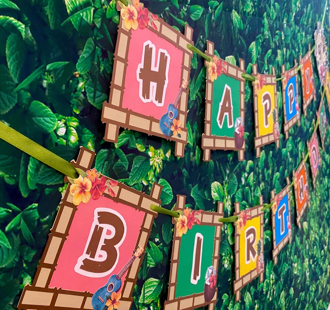 Luau Birthday Party Banner, Hawaiian Birthday Banner, Luau Party ...