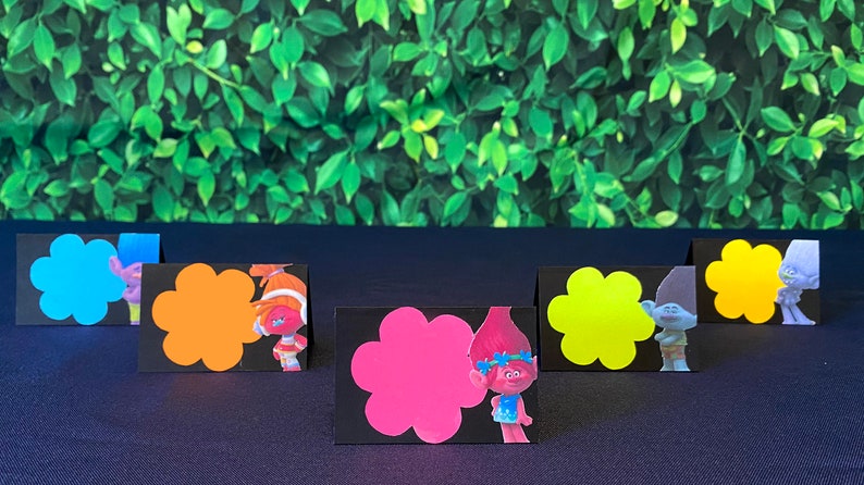 Trolls Food Labels Trolls Place Card Trolls Tent Card | Etsy