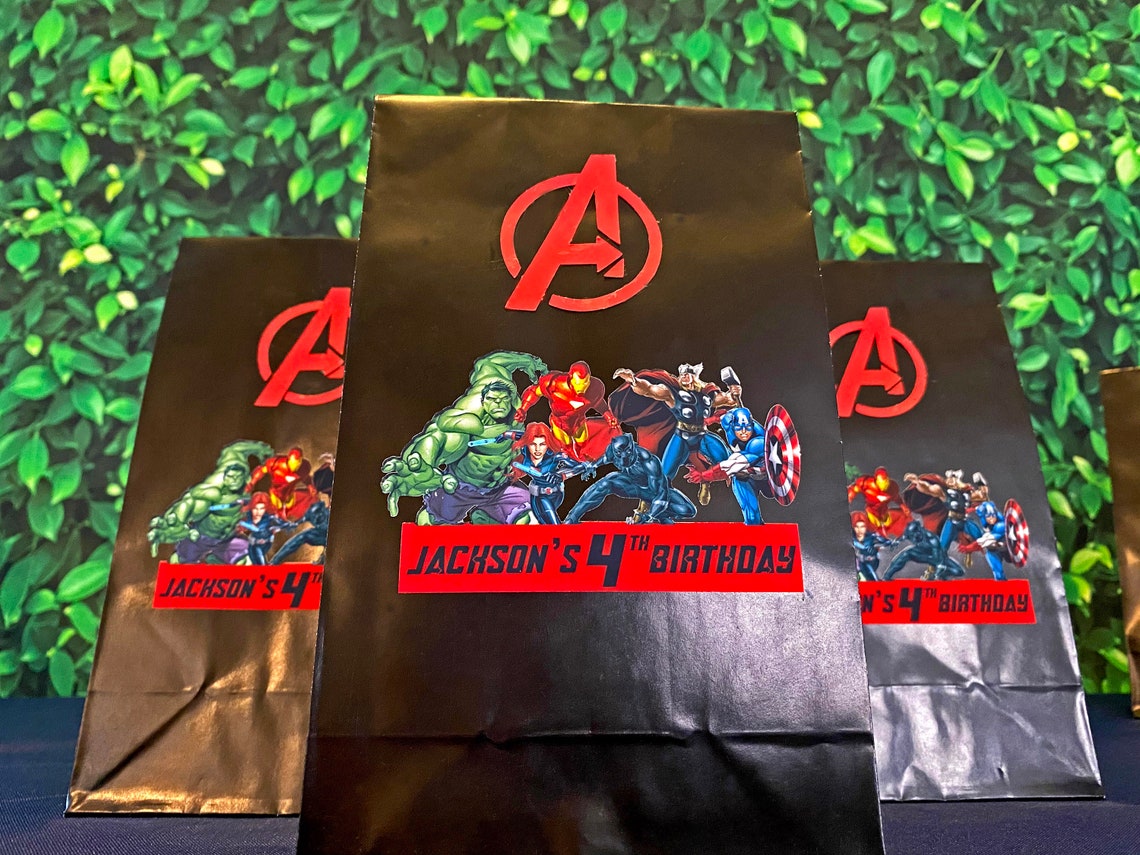 Superhero Goody Bags Superhero Favor Bags Superhero Treat - Etsy