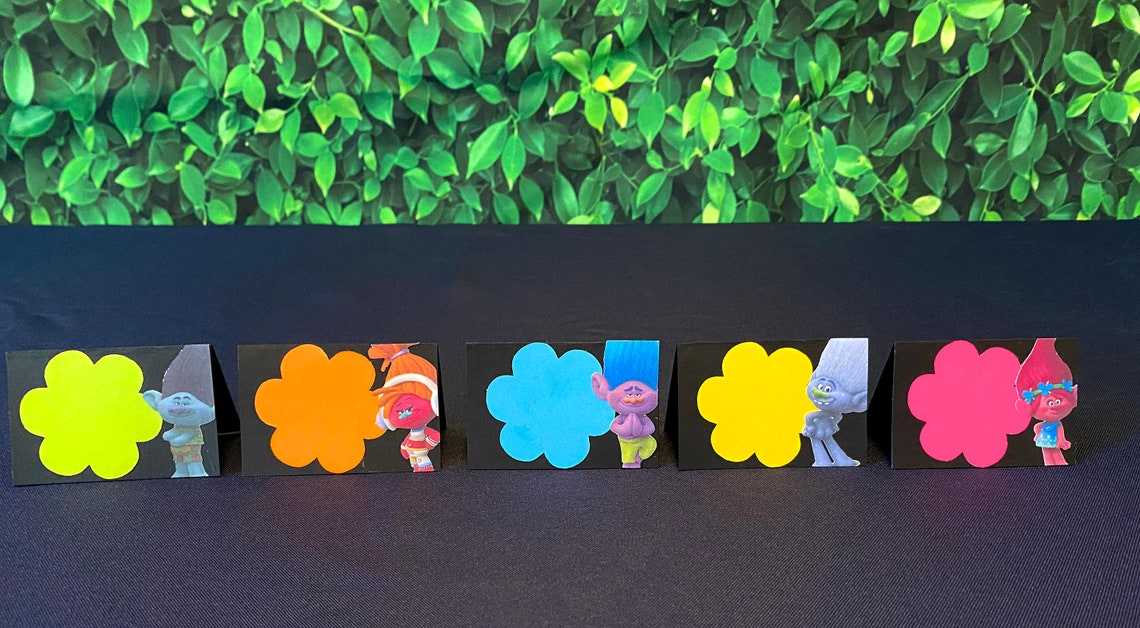 Trolls Food Labels Trolls Place Card Trolls Tent Card | Etsy