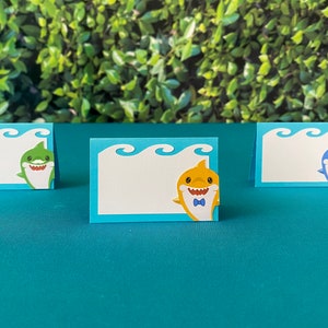 Baby Shark Food Labels, Baby Shark Place Cards, Baby Shark Tent Cards ...