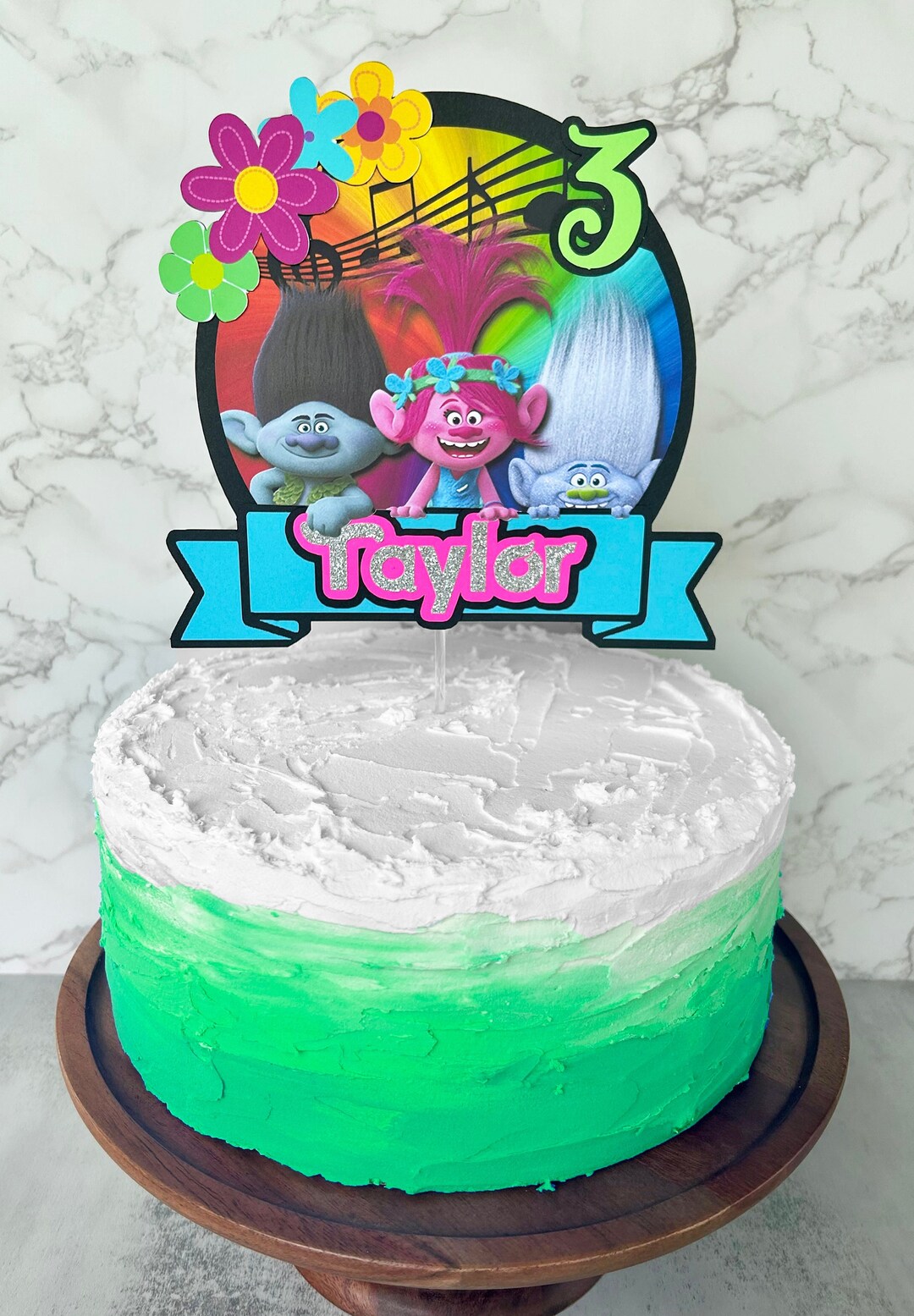 Custom Trolls Cake Topper, Trolls Cake Decoration, Trolls Birthday Cake ...