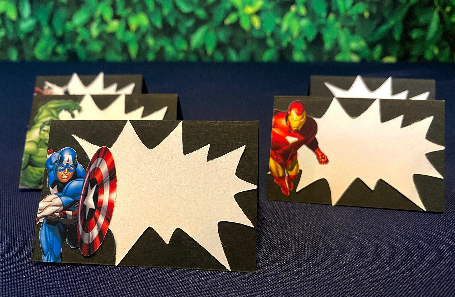 Superhero Food Labels Superhero Place Card Superhero Tent - Etsy