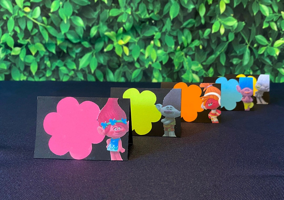 Trolls Food Labels, Trolls Place Card, Trolls Tent Card, Trolls Label ...
