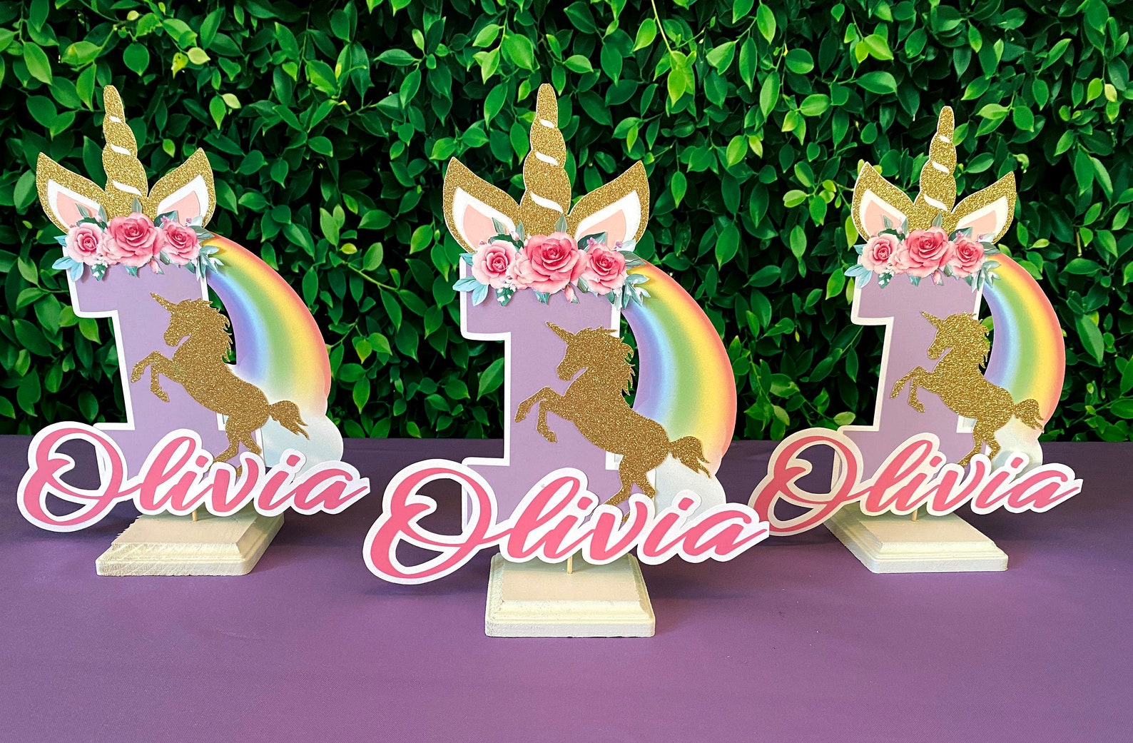 Unicorn Centerpiece Unicorn Table Decoration Custom Unicorn - Etsy