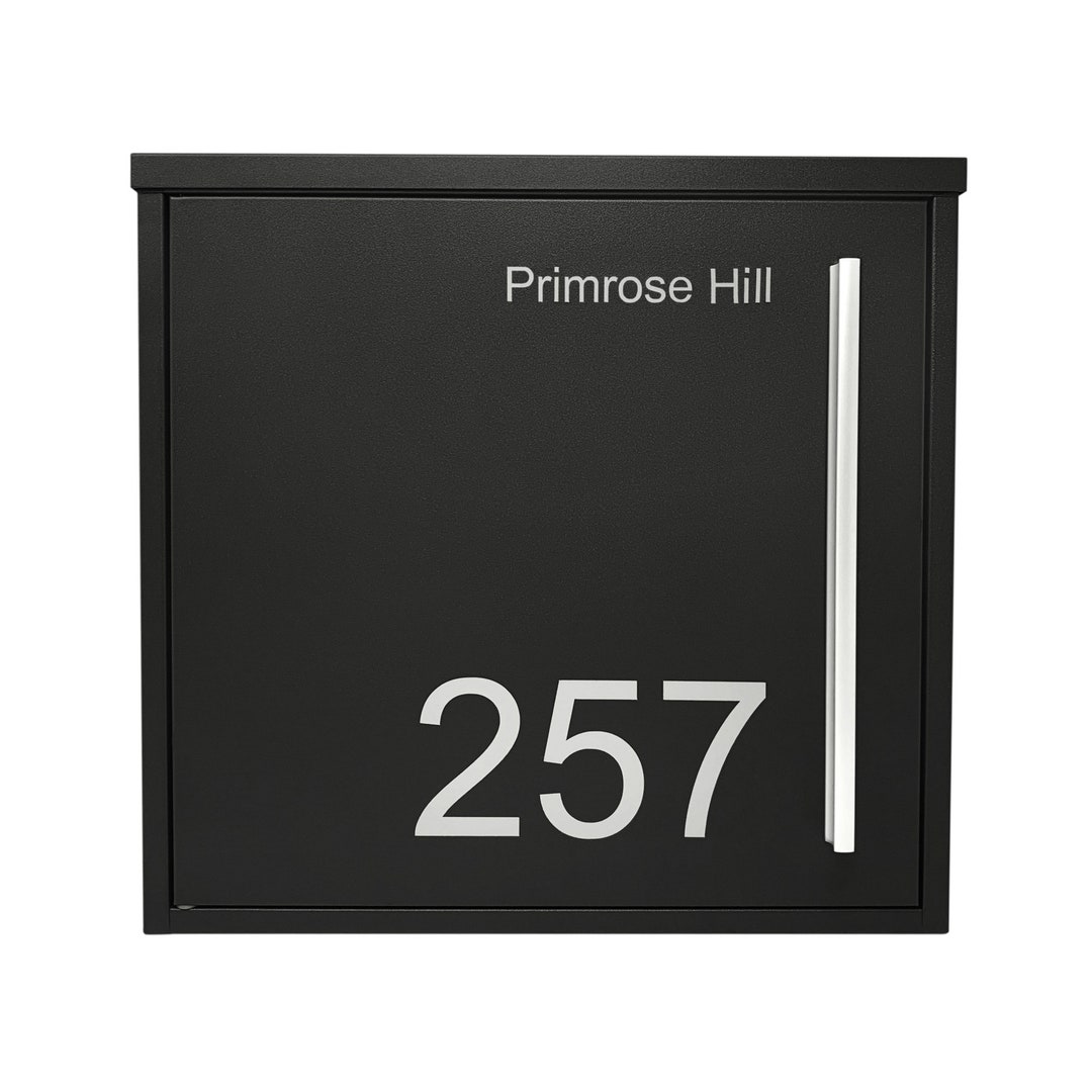 Personalised Modern Letter Box House Warming Gift Modern Mailbox Post ...