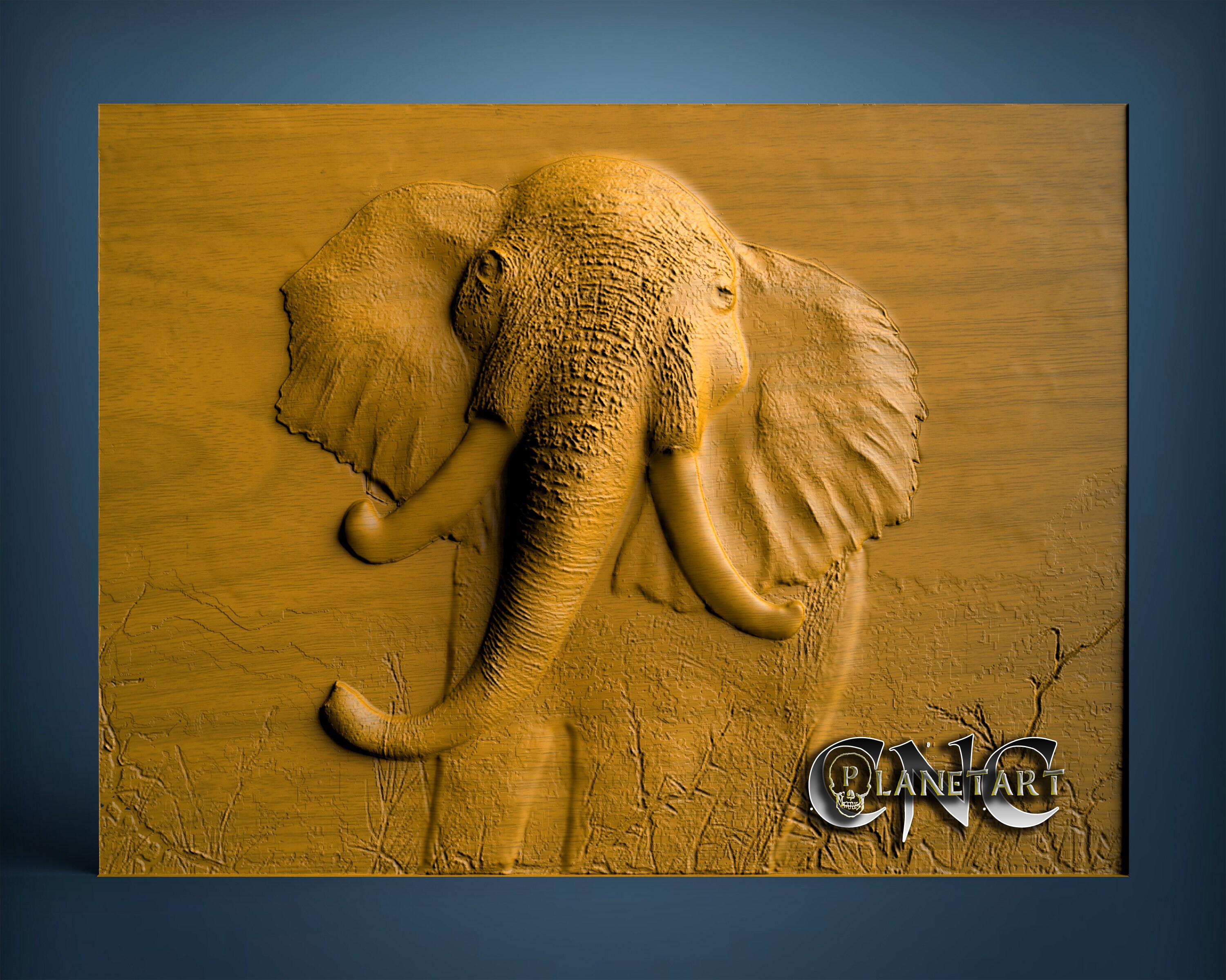 Angry Elephant 3D STL Model CNC Router Engraver Artcam - Etsy