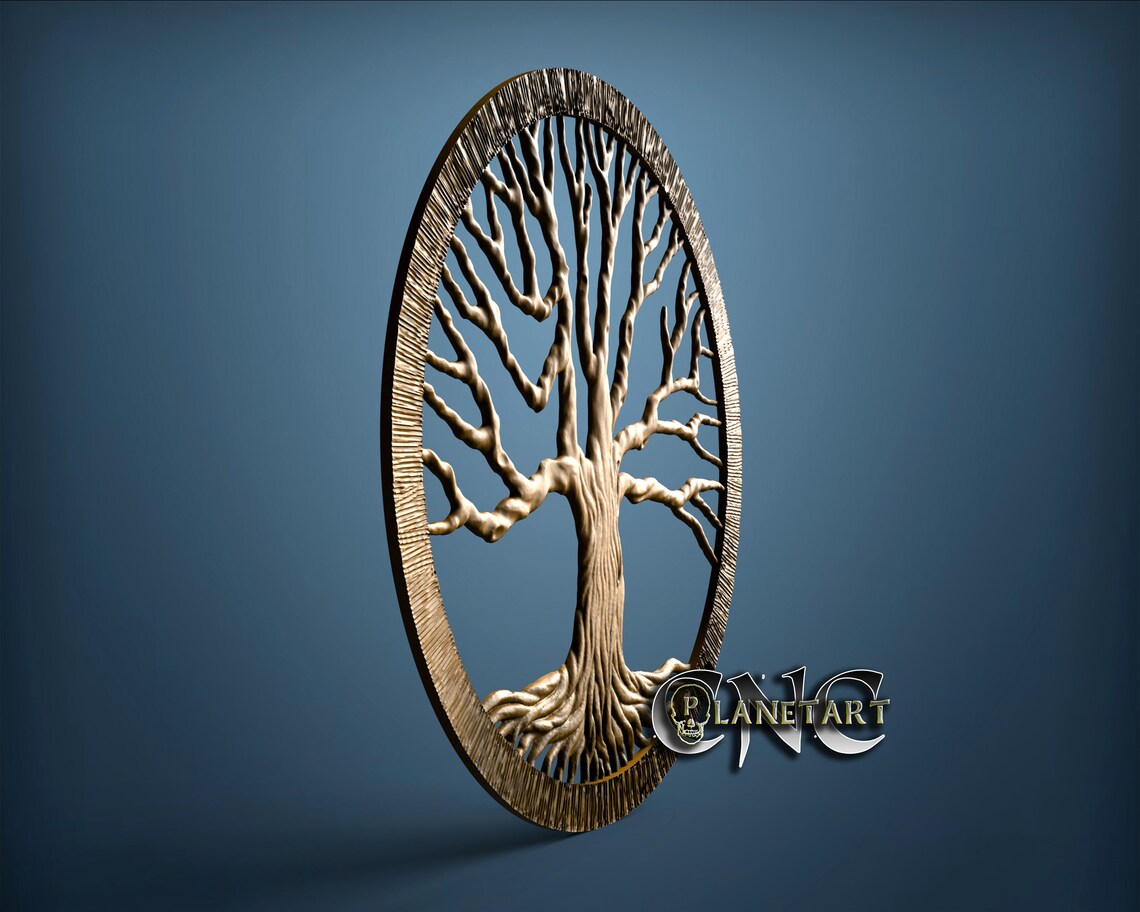 Tree of Life 3D STL Model CNC Router Engraver Artcam | Etsy