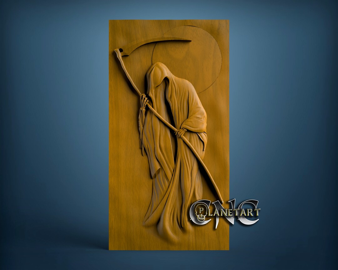 Death Angel, 3D STL Model, CNC Router Engraver, Artcam, Aspire, CNC ...