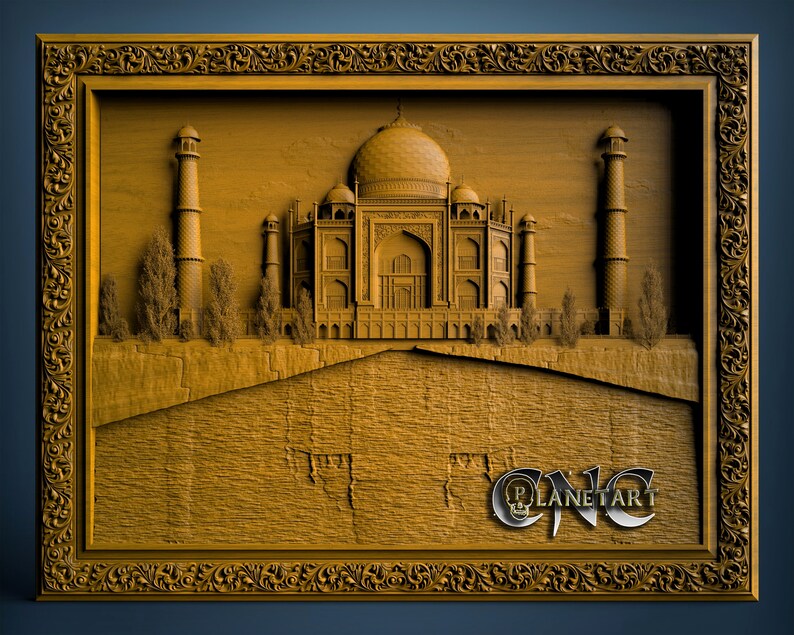 Taj Mahal 3D STL Model CNC Router Engraver Artcam Aspire - Etsy