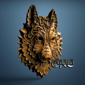 Wolf, 3D STL Model, CNC Router Engraver, Artcam, Aspire, CNC Files ...