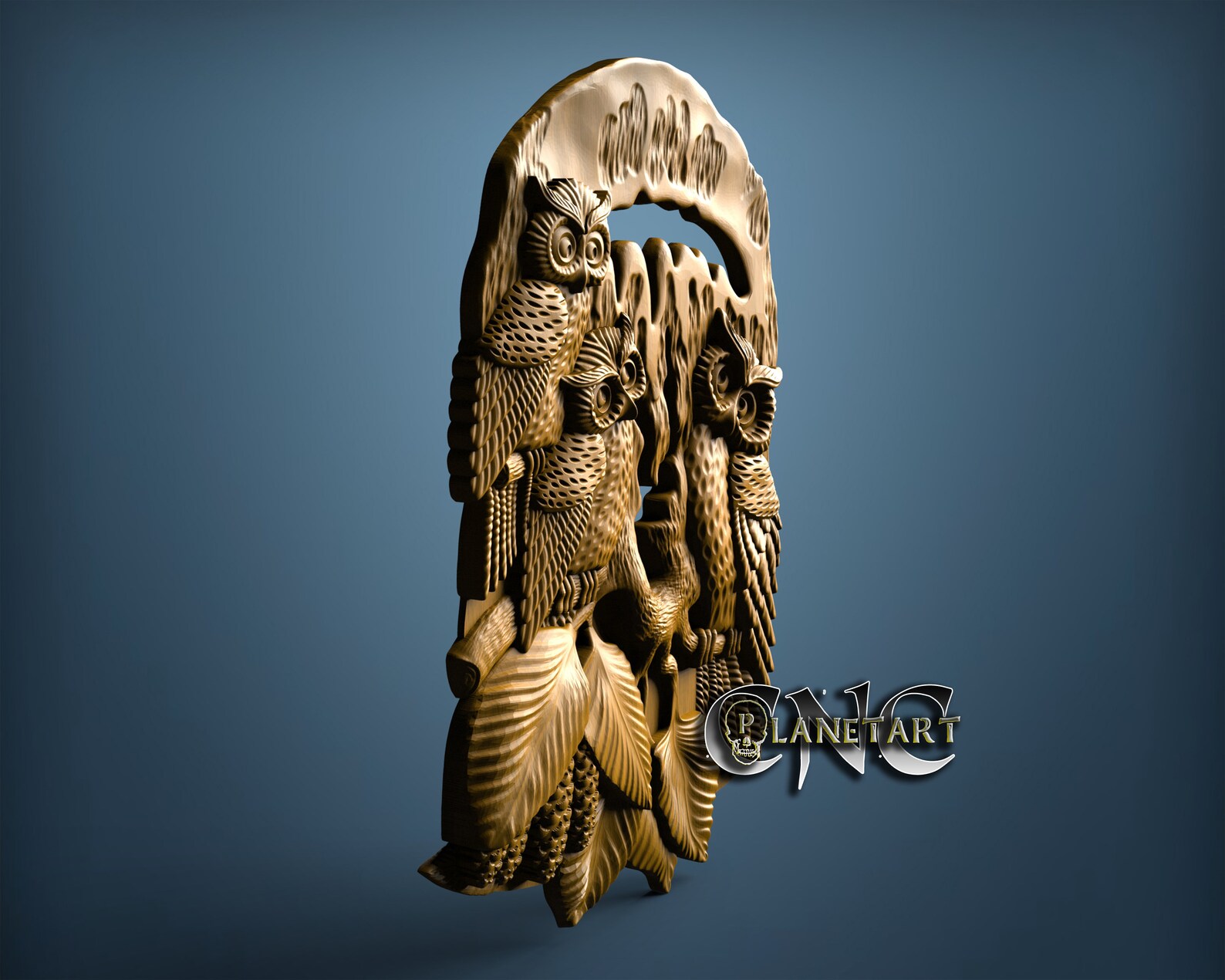 Owls 3D STL Model CNC Router Engraver Artcam Aspire CNC | Etsy