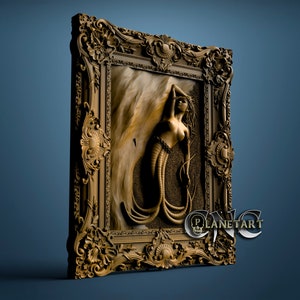 Mermaid, 3D STL Model, CNC Router Engraver, Artcam, Aspire, CNC Files ...