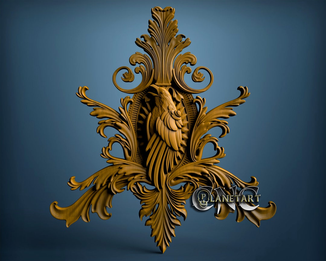 Eagle, 3D STL Model, CNC Router Engraver, Artcam, Aspire, CNC Files ...