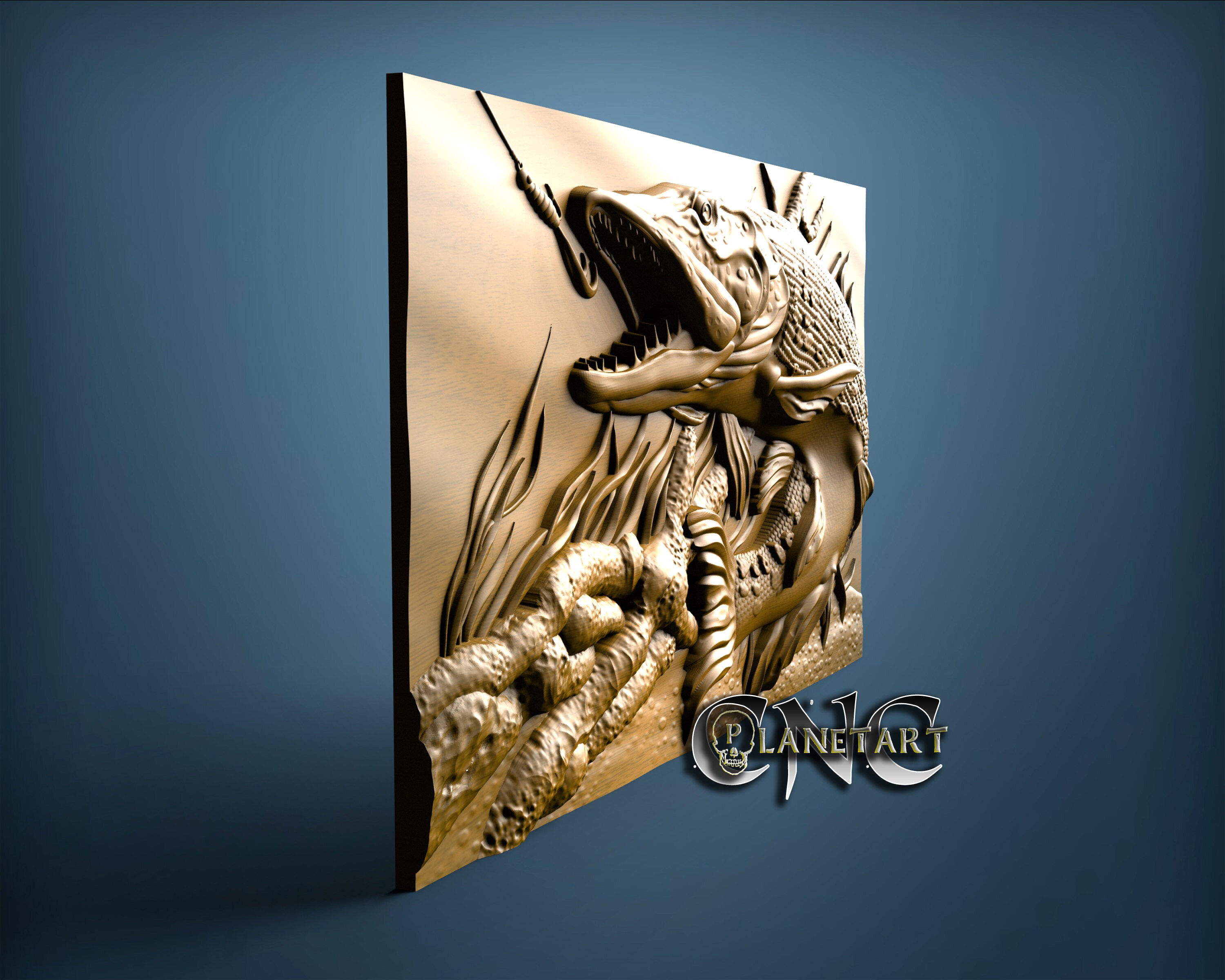 Fish 3D STL Model CNC Router Engraver Artcam Aspire CNC - Etsy UK