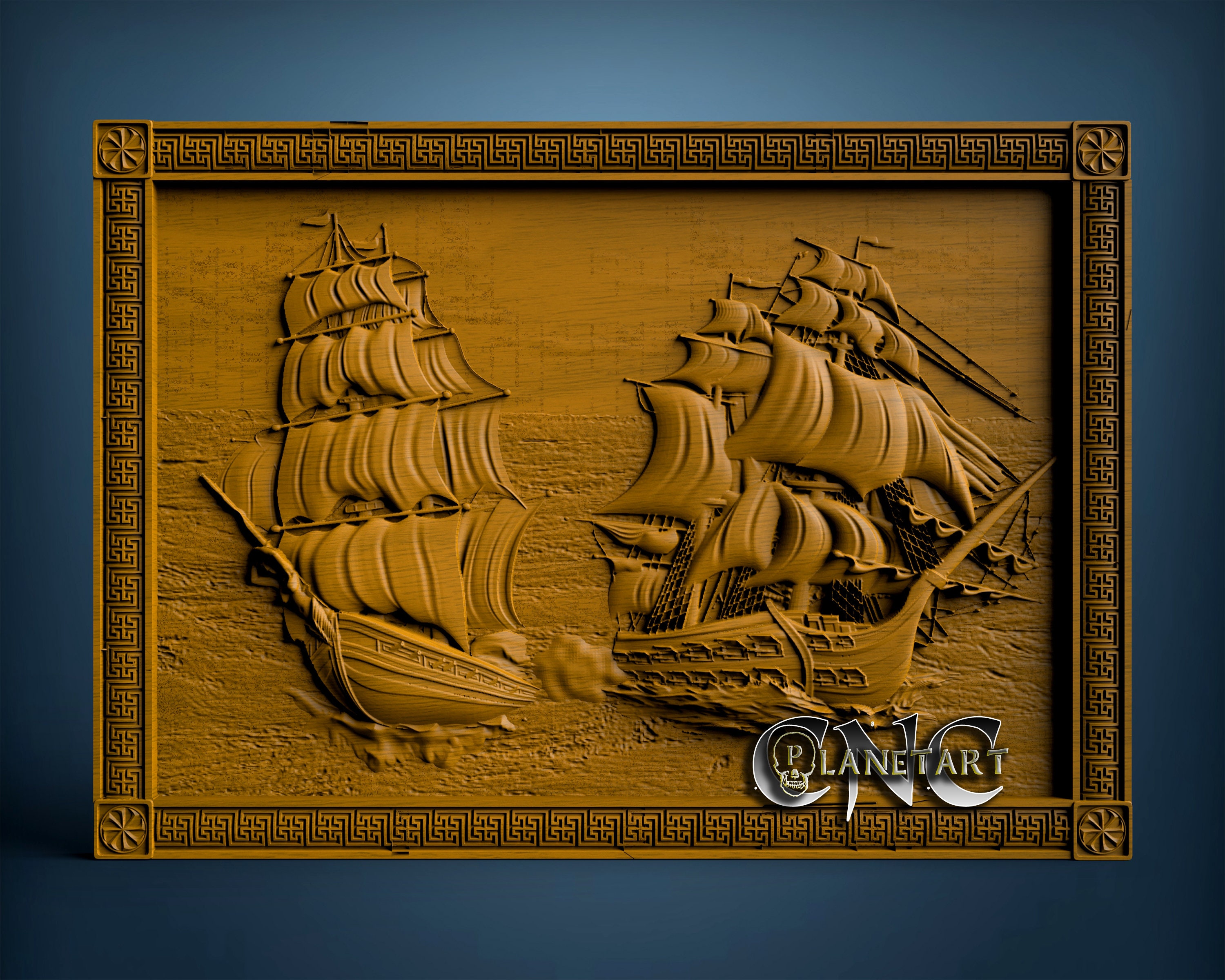 Ships 3D STL Model CNC Router Engraver Artcam Aspire CNC - Etsy