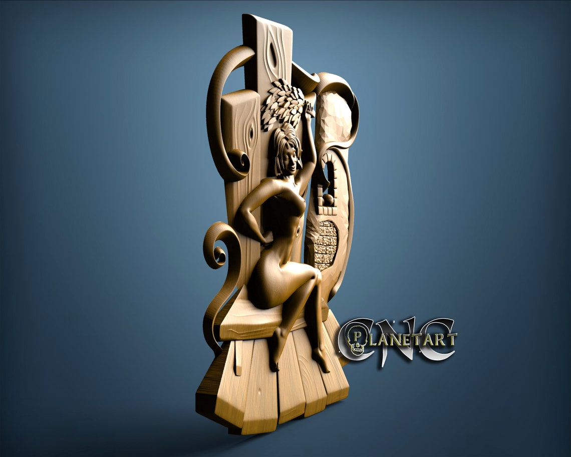 Girl 3D STL Model CNC Router Engraver Artcam Aspire CNC - Etsy
