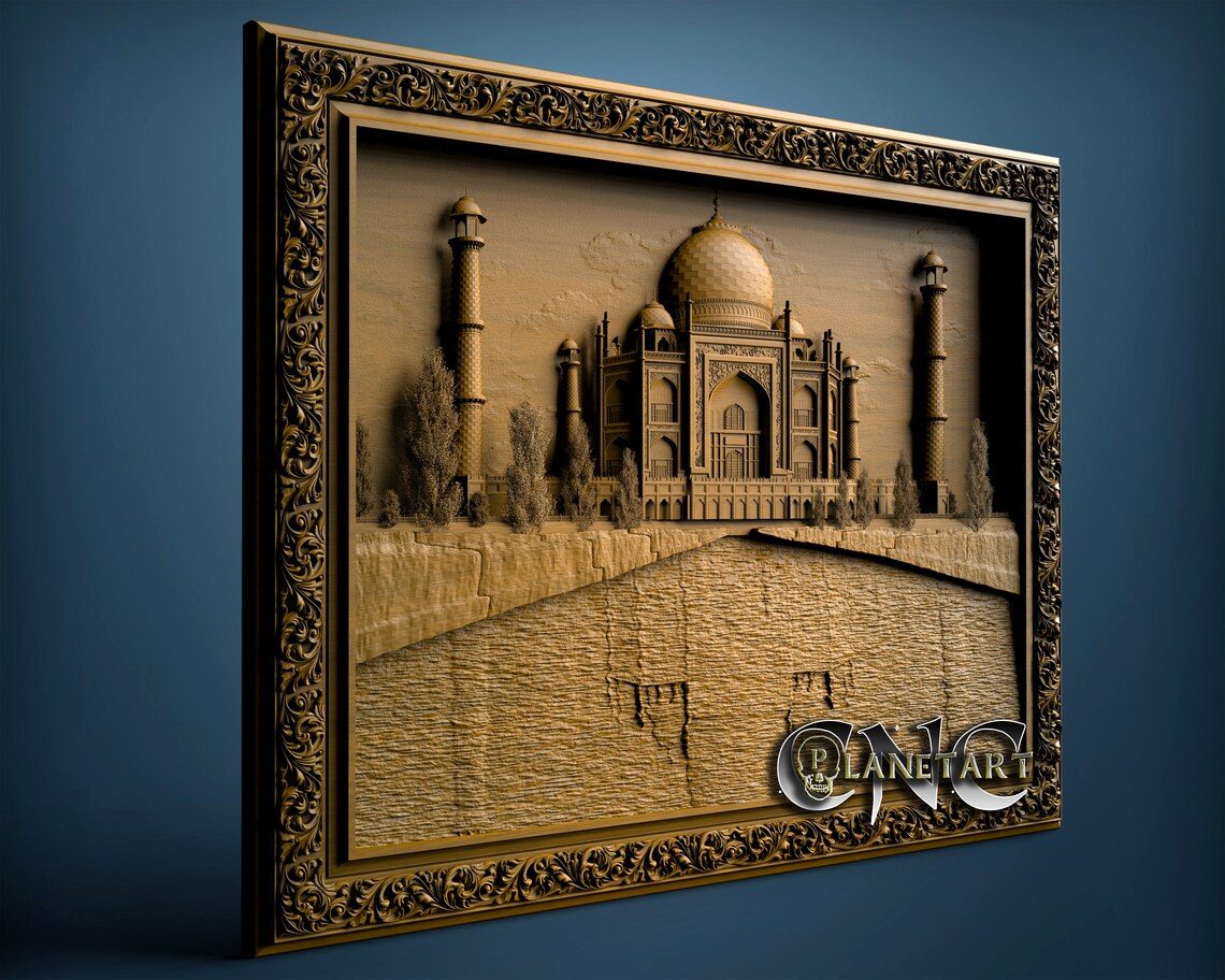Taj Mahal 3D STL Model CNC Router Engraver Artcam Aspire - Etsy