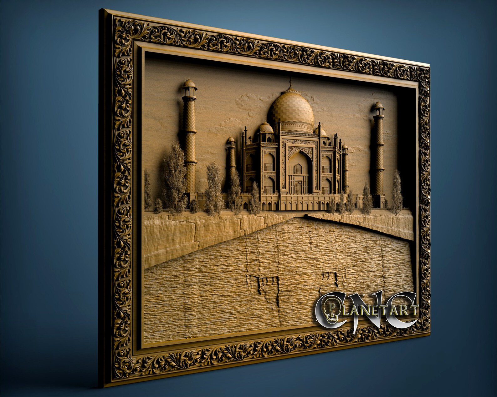 Taj Mahal 3D STL Model CNC Router Engraver Artcam Aspire - Etsy