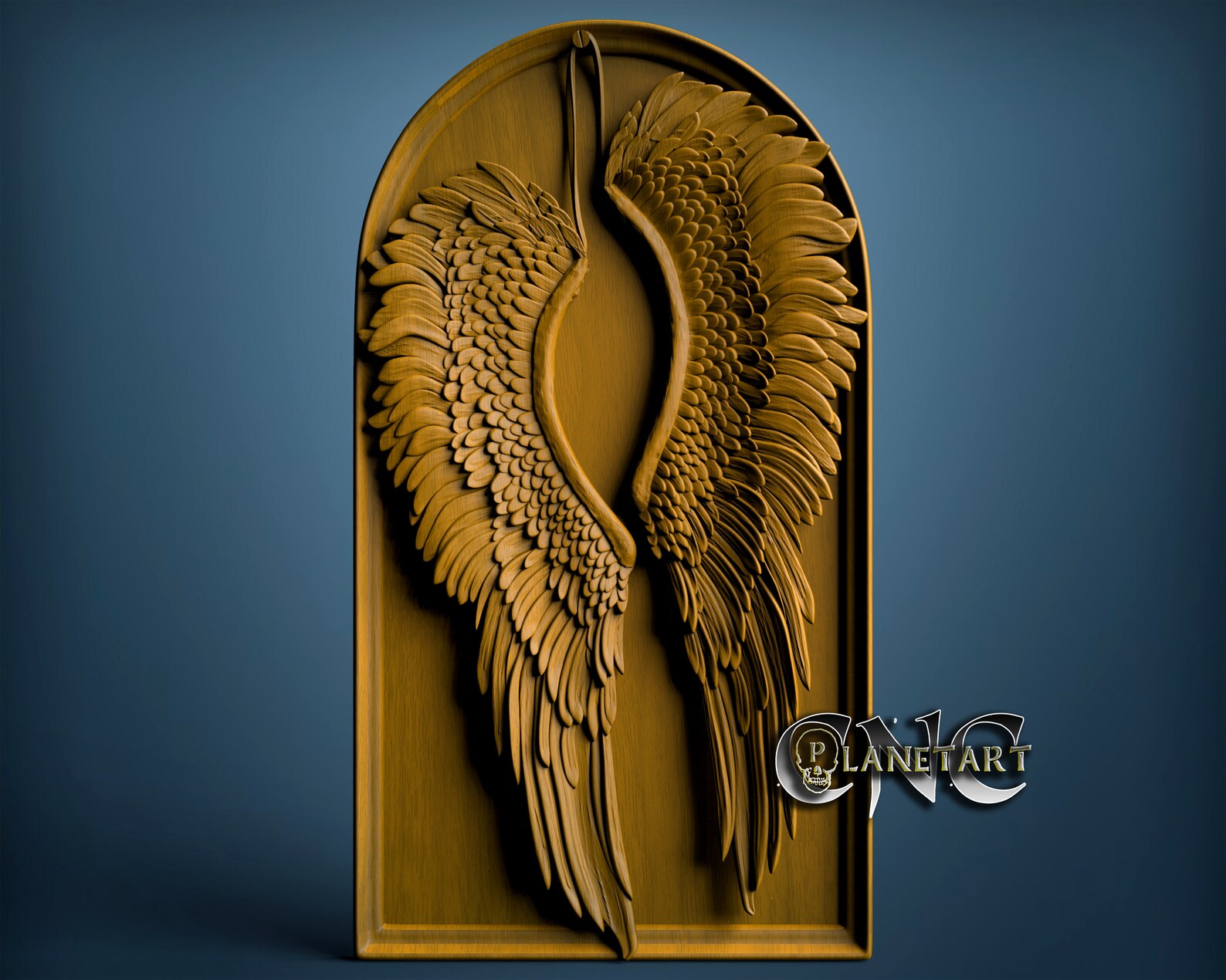Wings 3D STL Model CNC Router Engraver Artcam Aspire CNC - Etsy