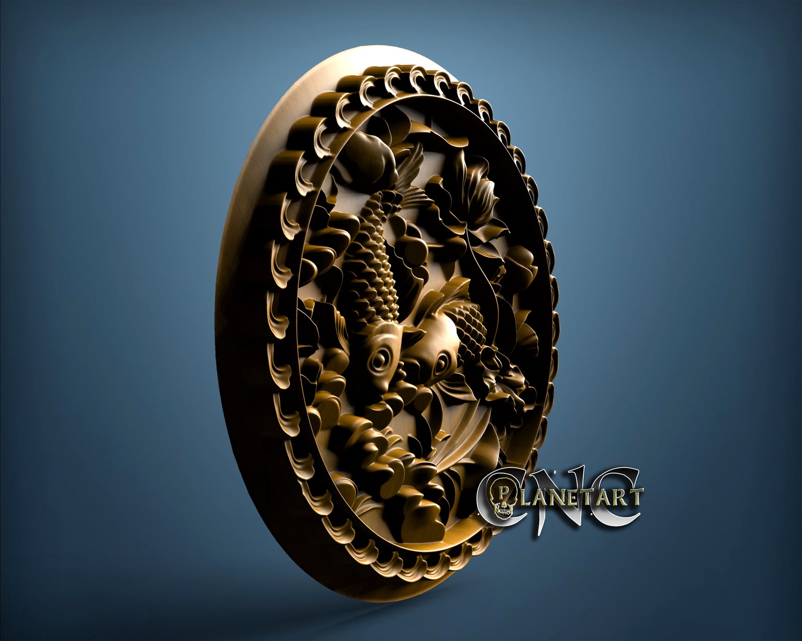 Fish 3D STL Model CNC Router Engraver Artcam Aspire CNC - Etsy