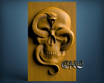 Snake STL Model, CNC Router Engraver, Artcam, Aspire, Cnc Files, Wood ...