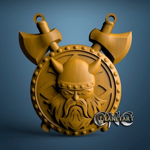 Viking, 3D STL Model, CNC Router Engraver, Artcam, Aspire, CNC Files ...